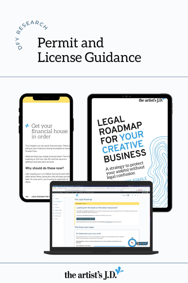 Permits and License Guidance - the artist's Courtyard